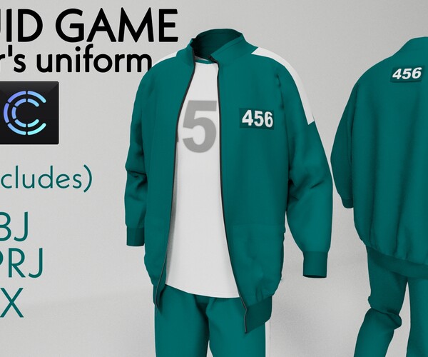 ArtStation - Squid game player's uniform | Game Assets