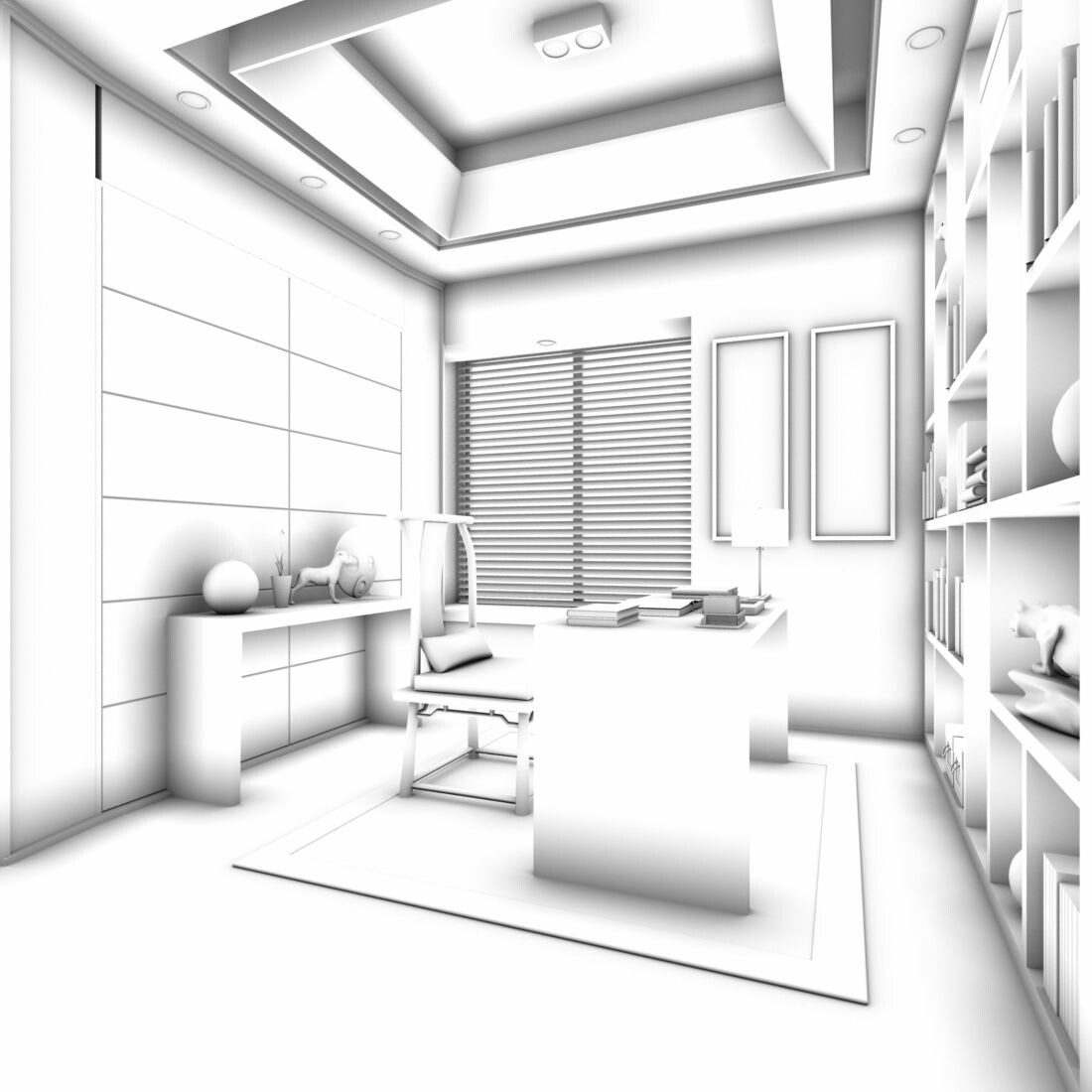 ArtStation - Family - Office - Study room -057 | Resources