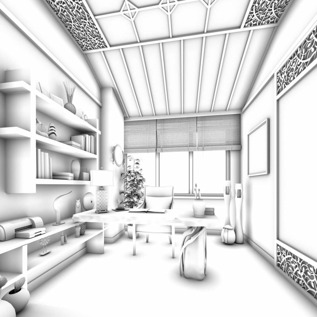 ArtStation - Family - Office - Study room -067 | Resources