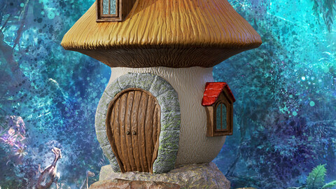 ArtStation - Mushroom Fantasy House | Game Assets