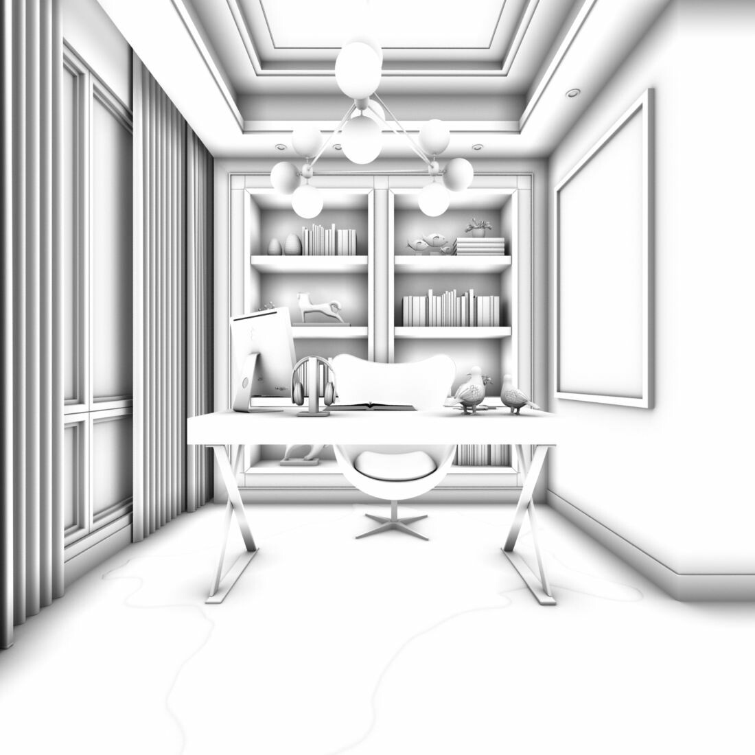 ArtStation - Family - Office - Study room -0173 | Resources