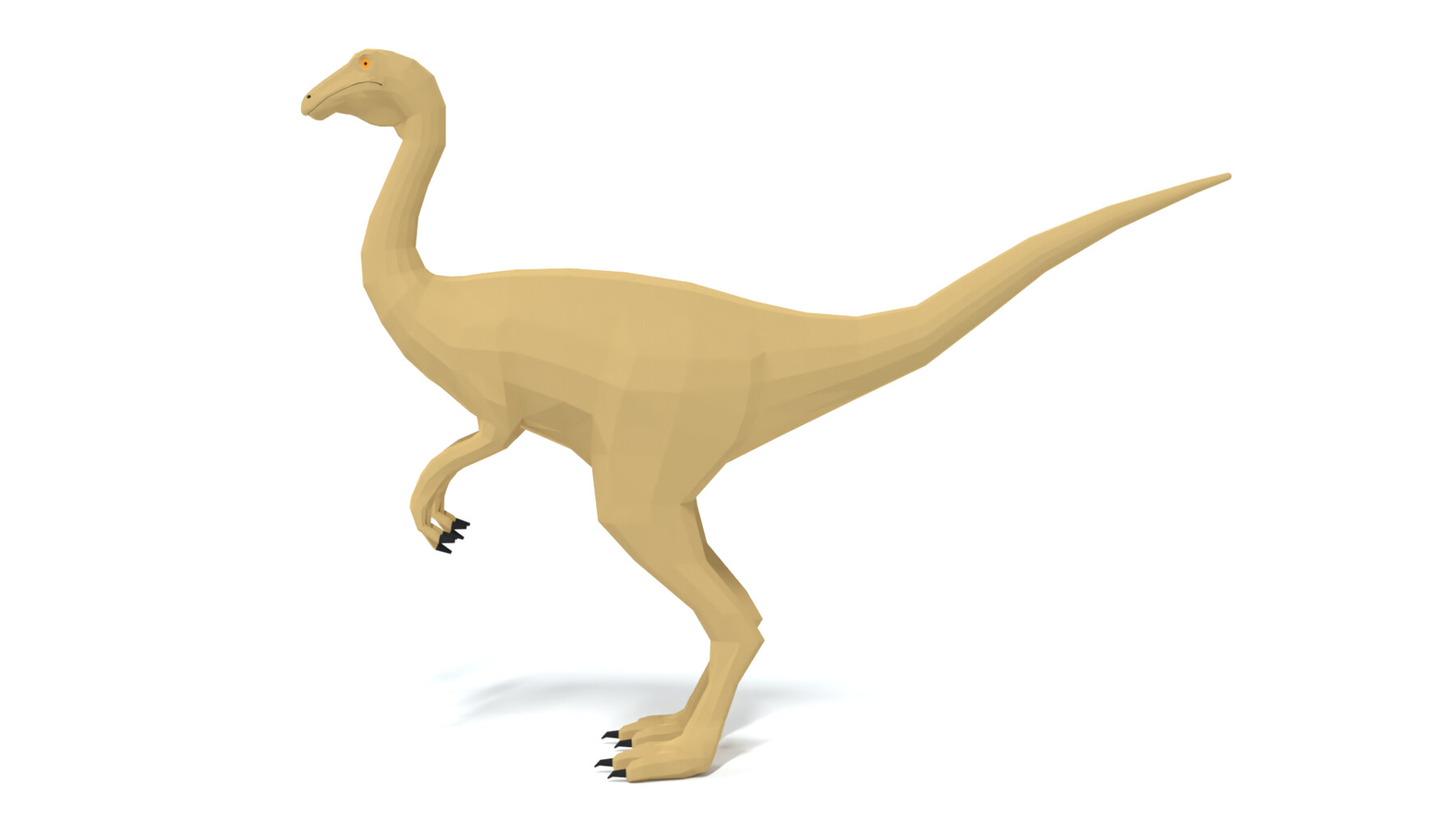 ArtStation - Low Poly Cartoon Gallimimus Dinosaur | Game Assets