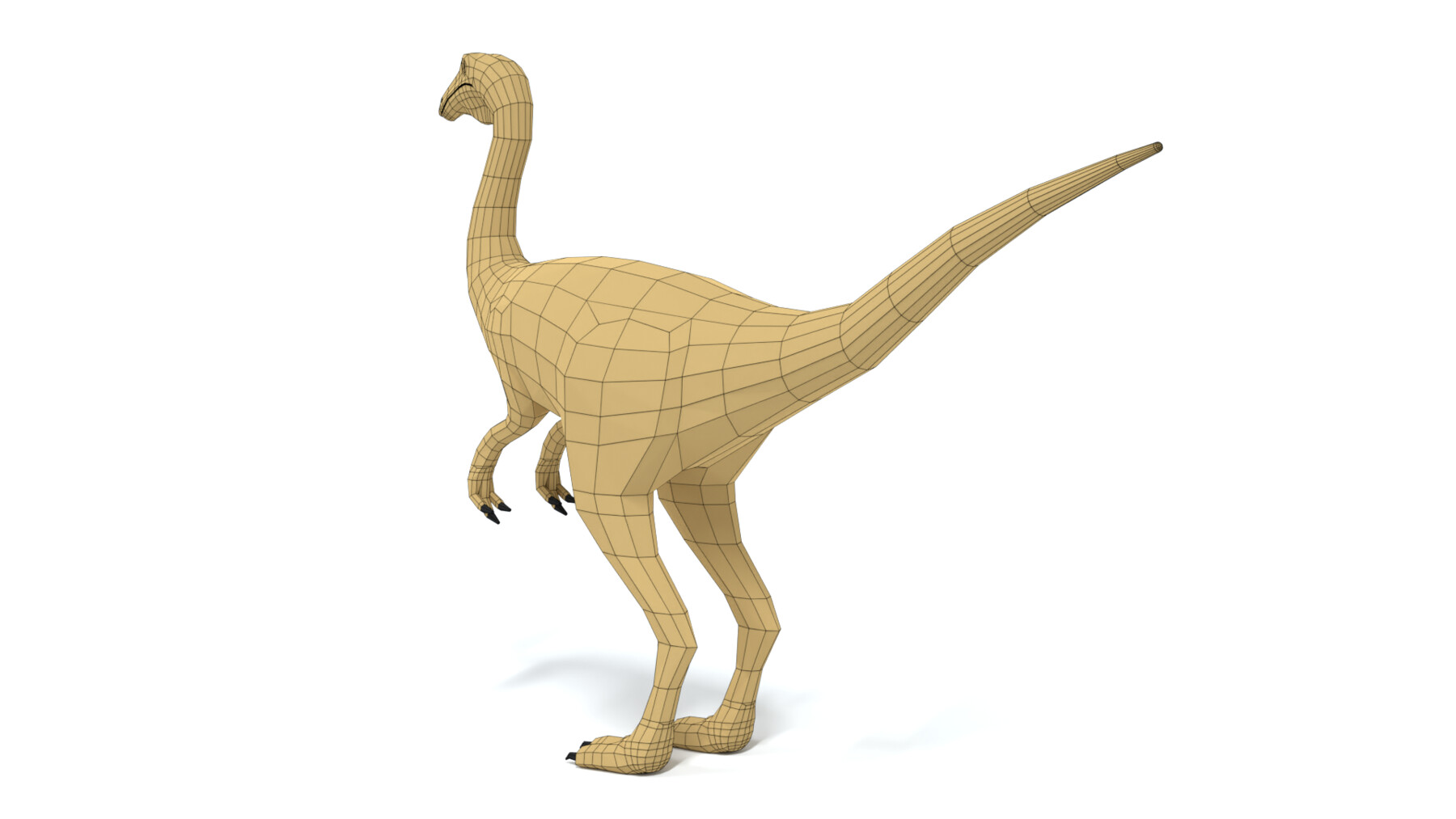 ArtStation - Low Poly Cartoon Gallimimus Dinosaur | Game Assets