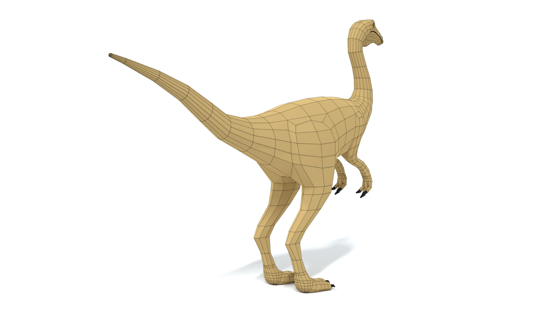ArtStation - Low Poly Cartoon Gallimimus Dinosaur | Game Assets