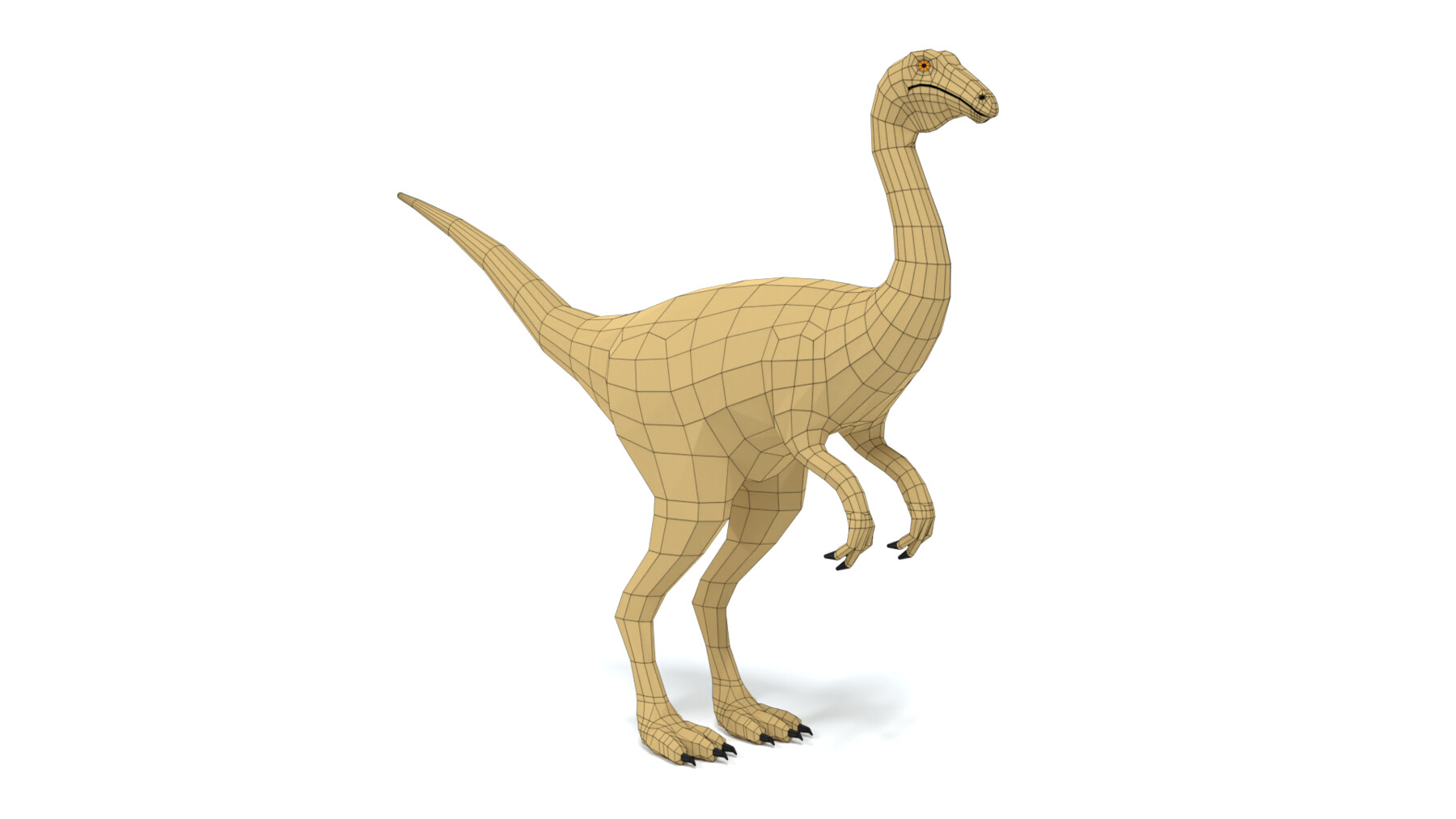 ArtStation - Low Poly Cartoon Gallimimus Dinosaur | Game Assets