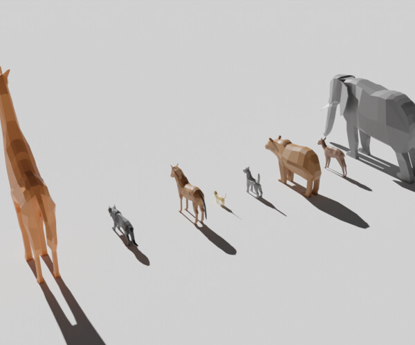ArtStation - Low Poly Animal Pack for Free | Game Assets