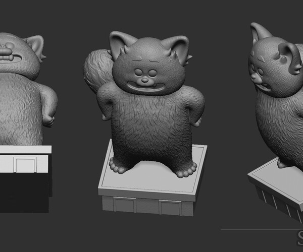 ArtStation - Meilin Lee - Turning Red 3D print model | Resources