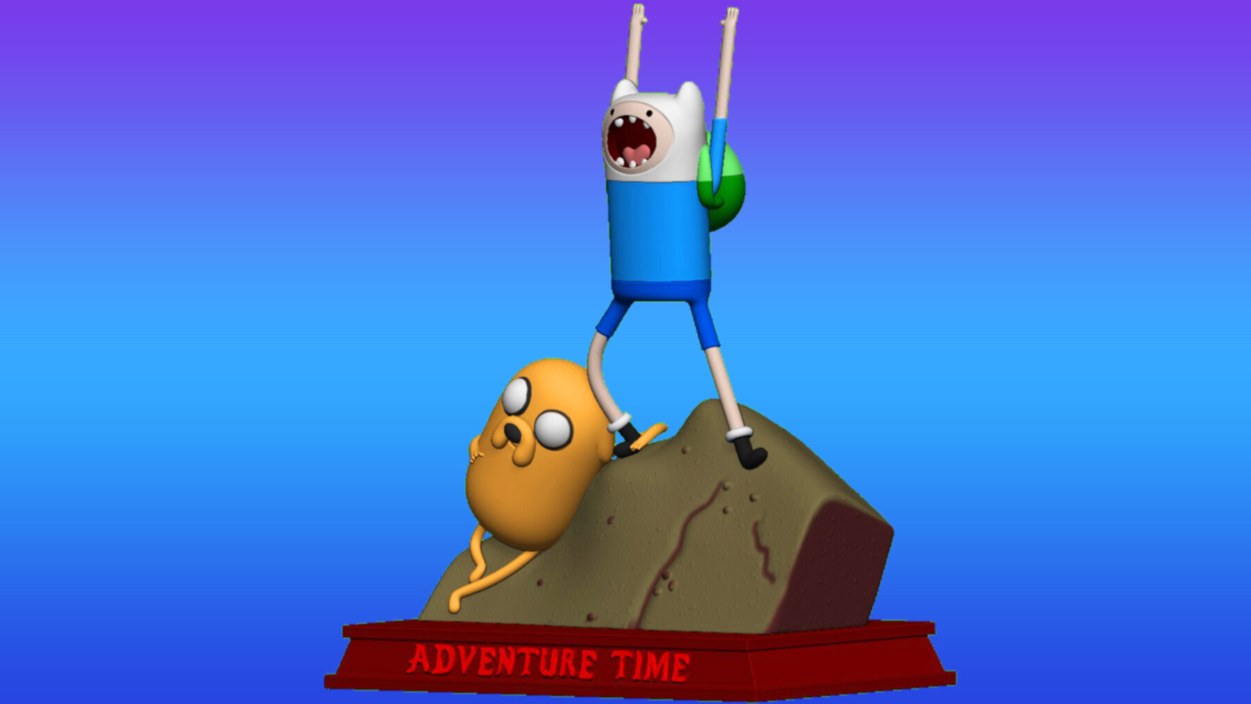 ArtStation - Adventure Time Opening Diorama 3D print model | Resources