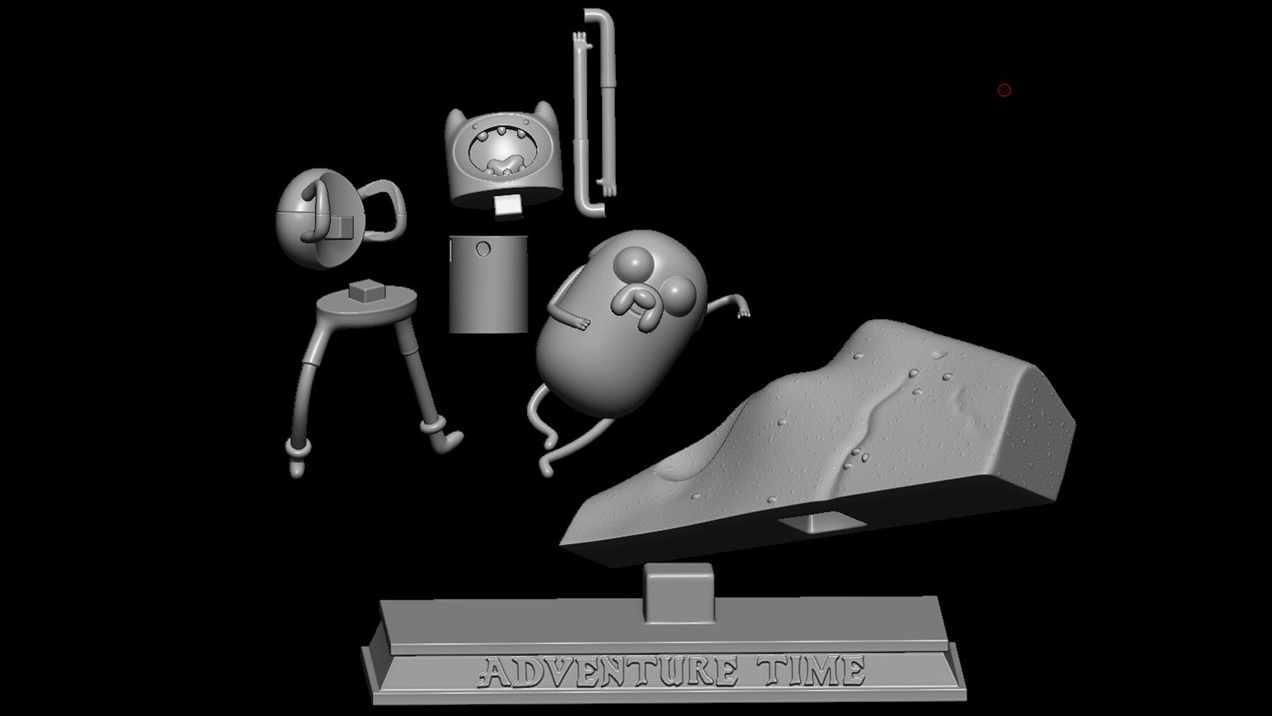 ArtStation - Adventure Time Opening Diorama 3D print model | Resources
