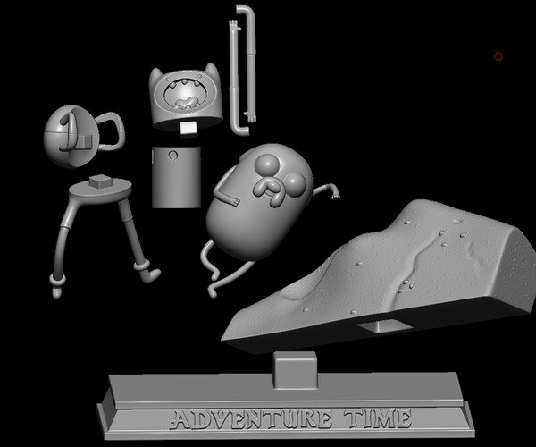ArtStation - Adventure Time Opening Diorama 3D print model | Resources