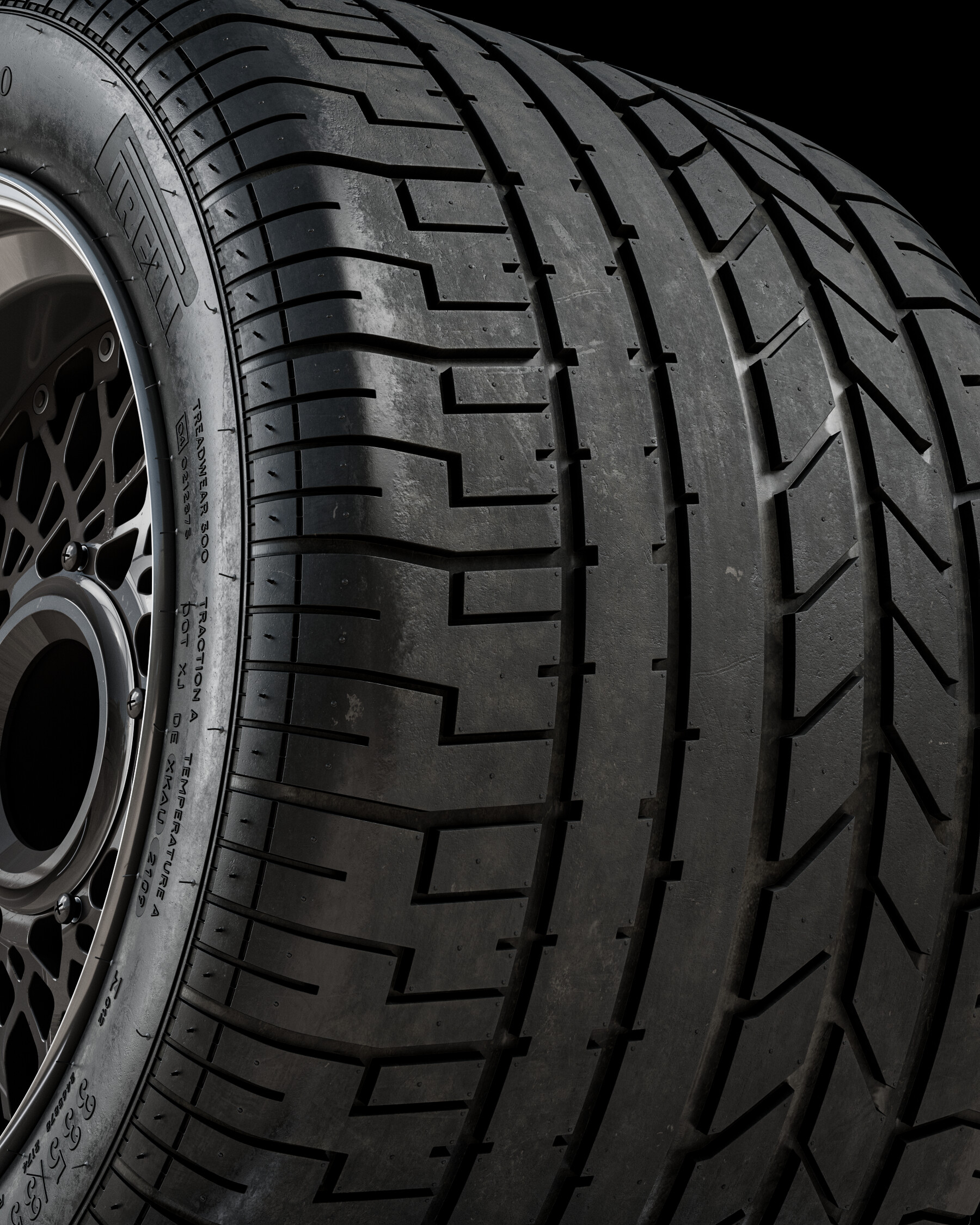 ArtStation - Pirelli Asimmetrico (F40 / Diablo) 335/35R17 • 245/40R17 ...