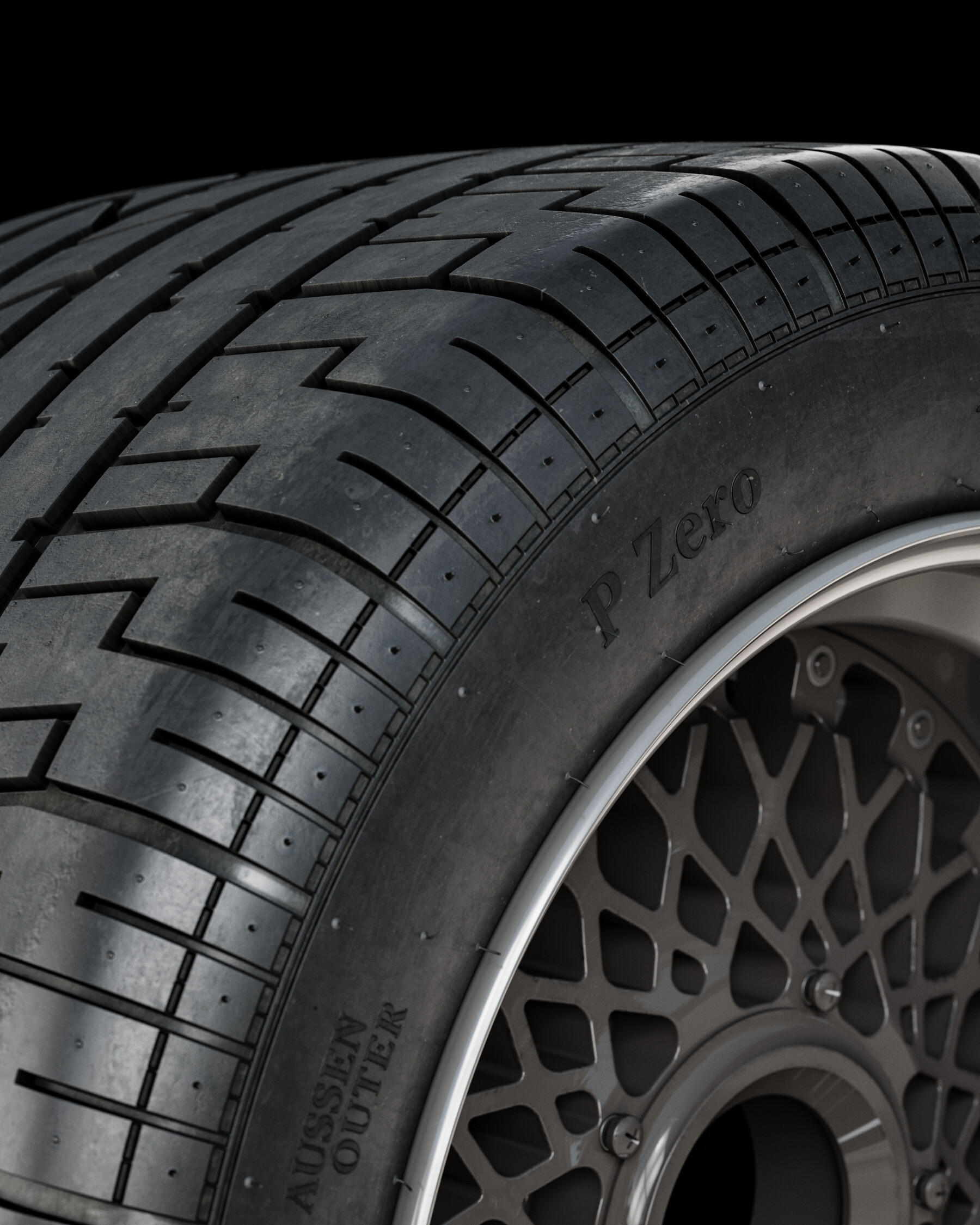 ArtStation - Pirelli Asimmetrico (F40 / Diablo) 335/35R17 • 245/40R17 ...