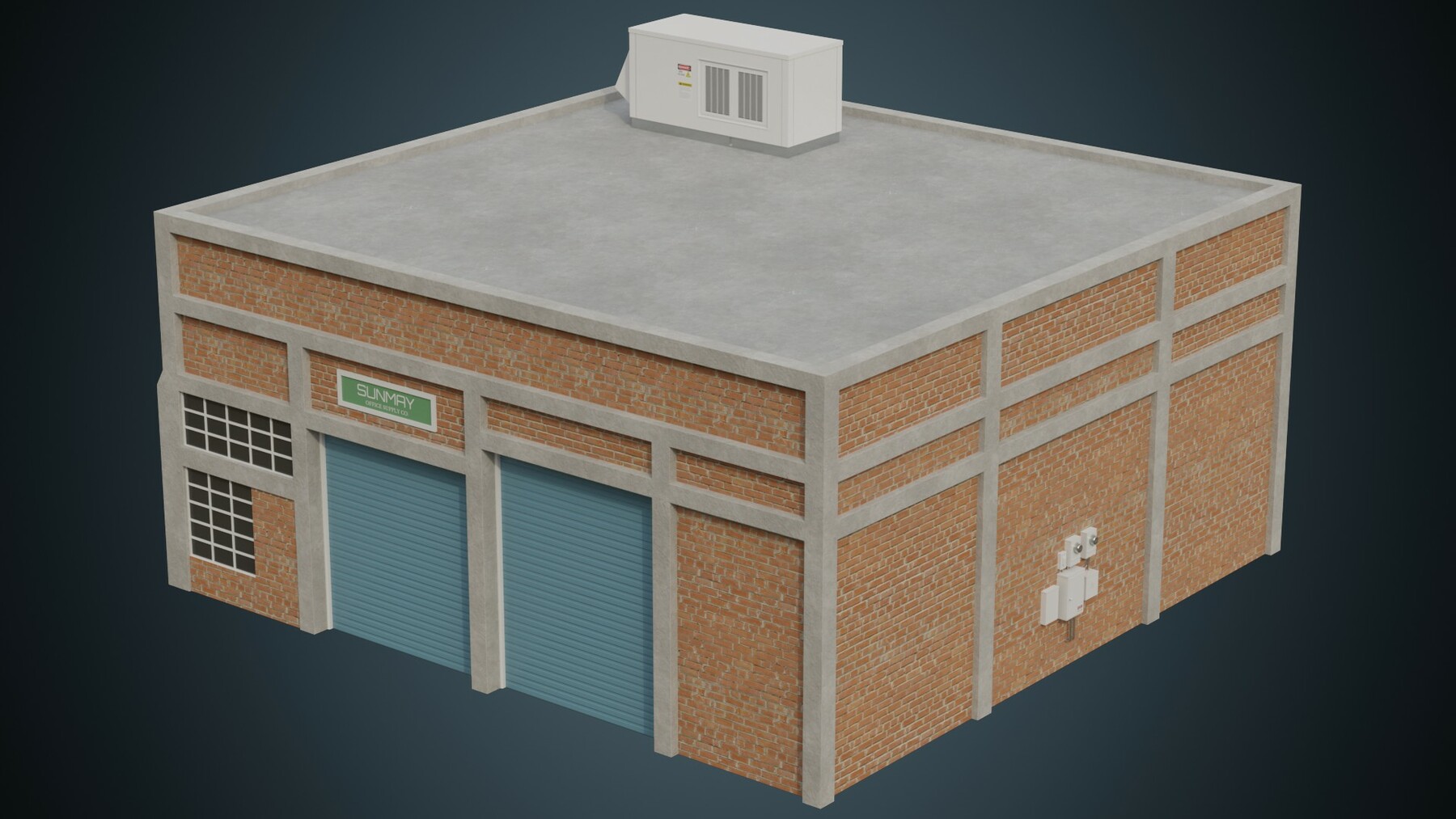 ArtStation - Industrial Building 1A | Game Assets