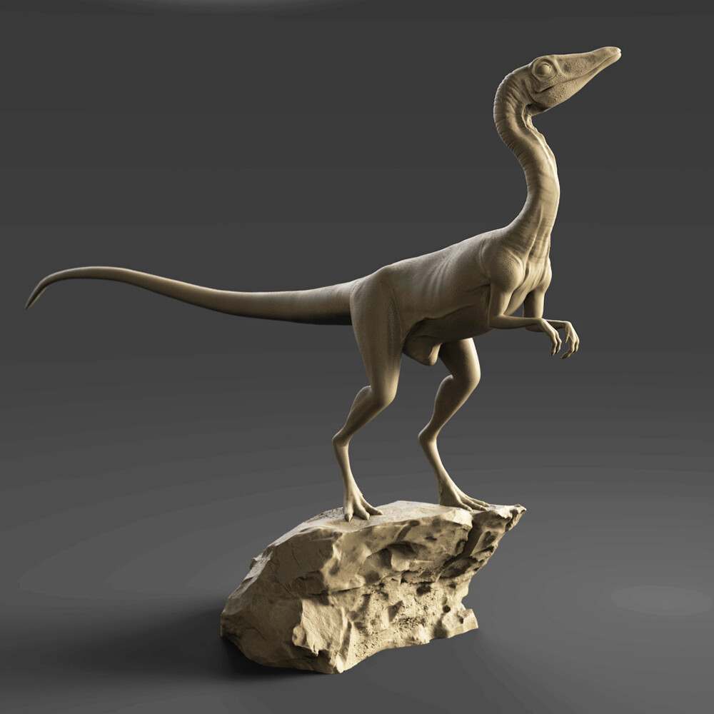 ArtStation - Compsognathus for 3D printing | Resources