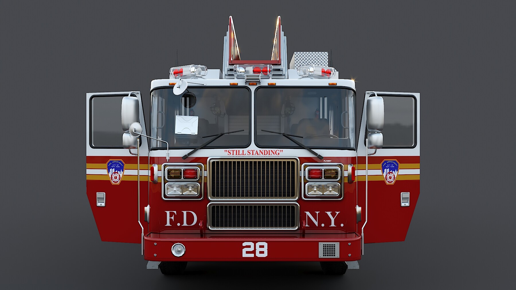 ArtStation - Fire Truck Ladder FDNY | Resources