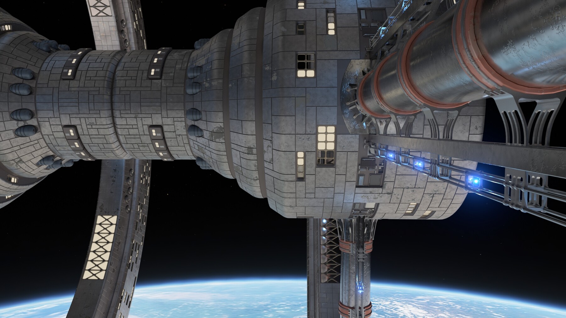 ArtStation - Mega Artificial Gravity Space Station | Resources