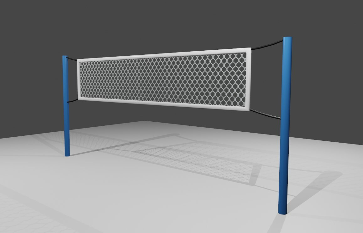 ArtStation - Volleyball Net - Rede de Volei Low-poly 3D model | Game Assets
