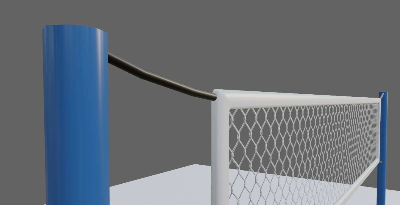 ArtStation - Volleyball Net - Rede de Volei Low-poly 3D model | Game Assets