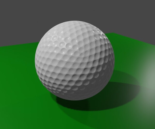 ArtStation - Golf Ball - Bola de Golf 3D model | Game Assets