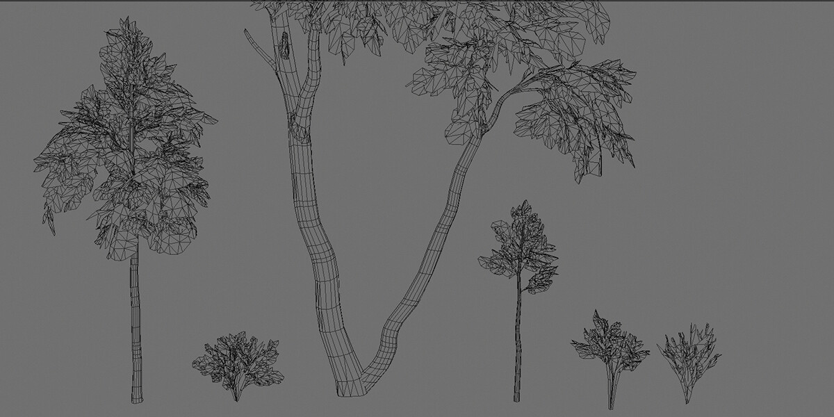ArtStation - Stylized Birch Trees | Game Assets
