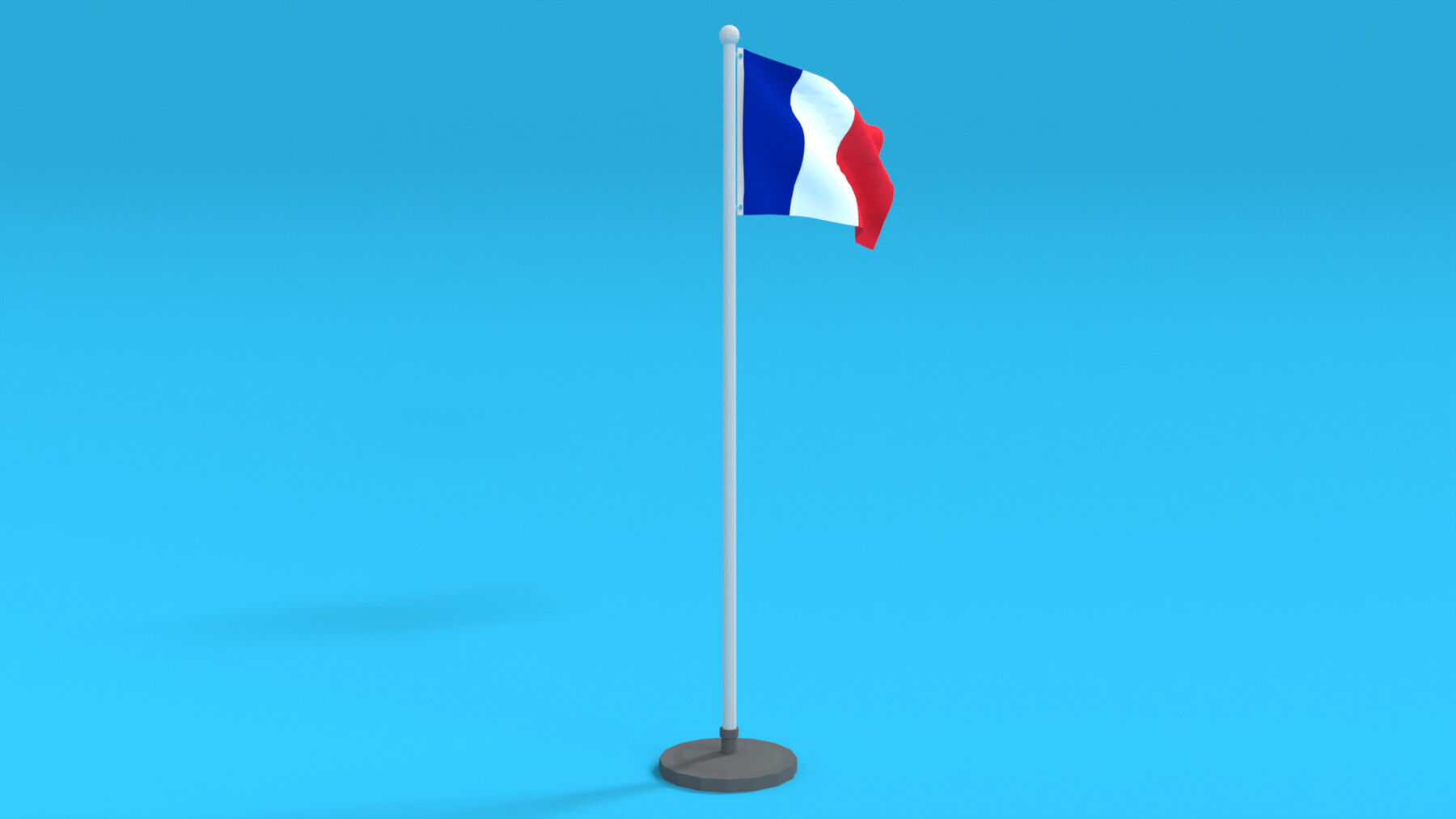 ArtStation - Low Poly Seamless Animated France Flag | Game Assets