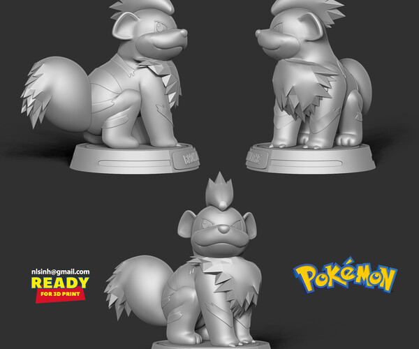 ArtStation - Growlithe - Pokemon Fanart | Resources