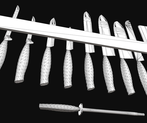 ArtStation - Kitchen Knife Set | Game Assets