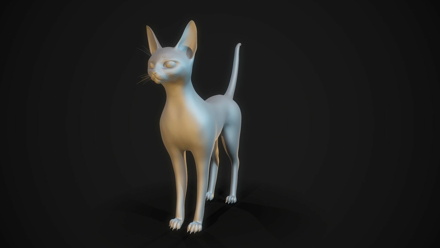 ArtStation - Base Mesh Cat Sfinx | Resources