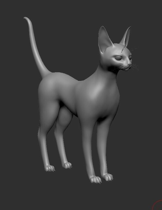 ArtStation - Base Mesh Cat Sfinx | Resources