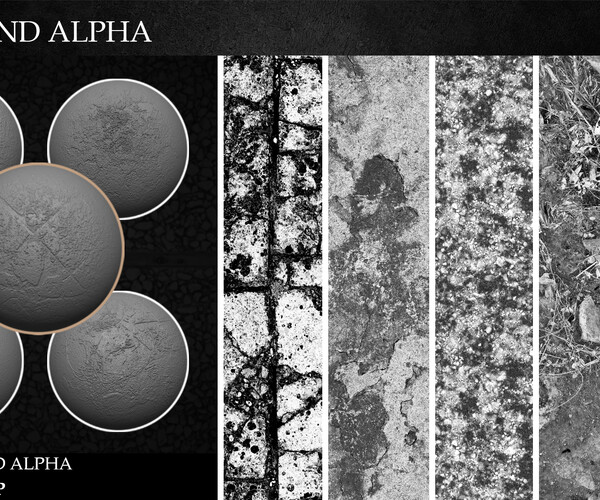 ArtStation - 60 Ground Alpha-vol 2 | Brushes