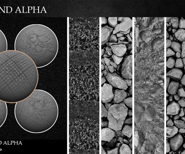 ArtStation - 60 Ground Alpha-vol 2 | Brushes