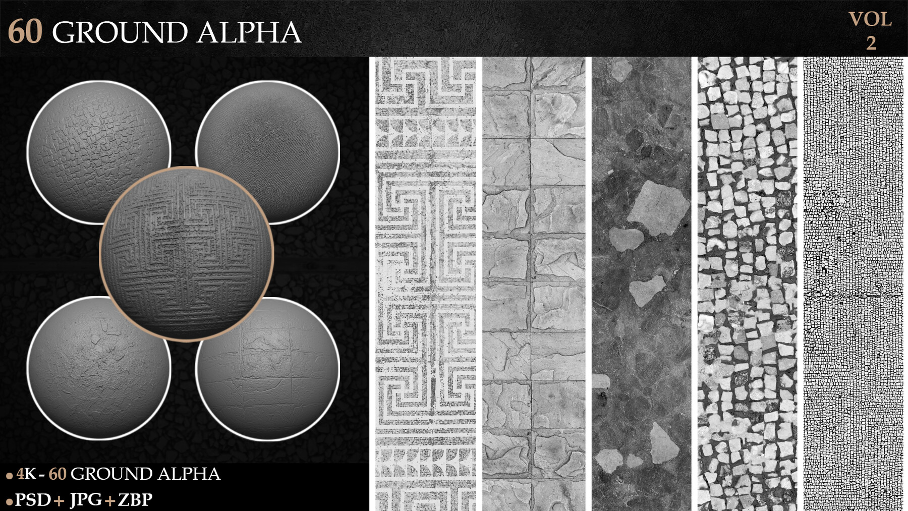 ArtStation - 60 Ground Alpha-vol 2 | Brushes