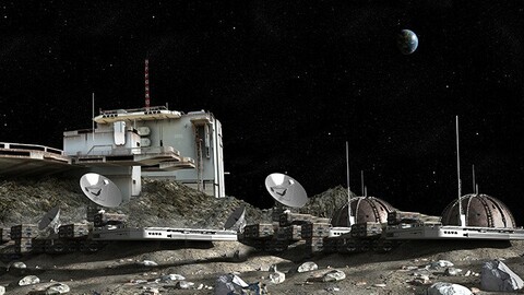 ArtStation - Moon Colony 2. - Illustration Pack | Game Assets