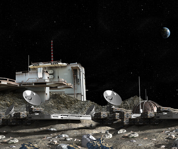 ArtStation - Moon Colony 2. - Illustration Pack | Game Assets