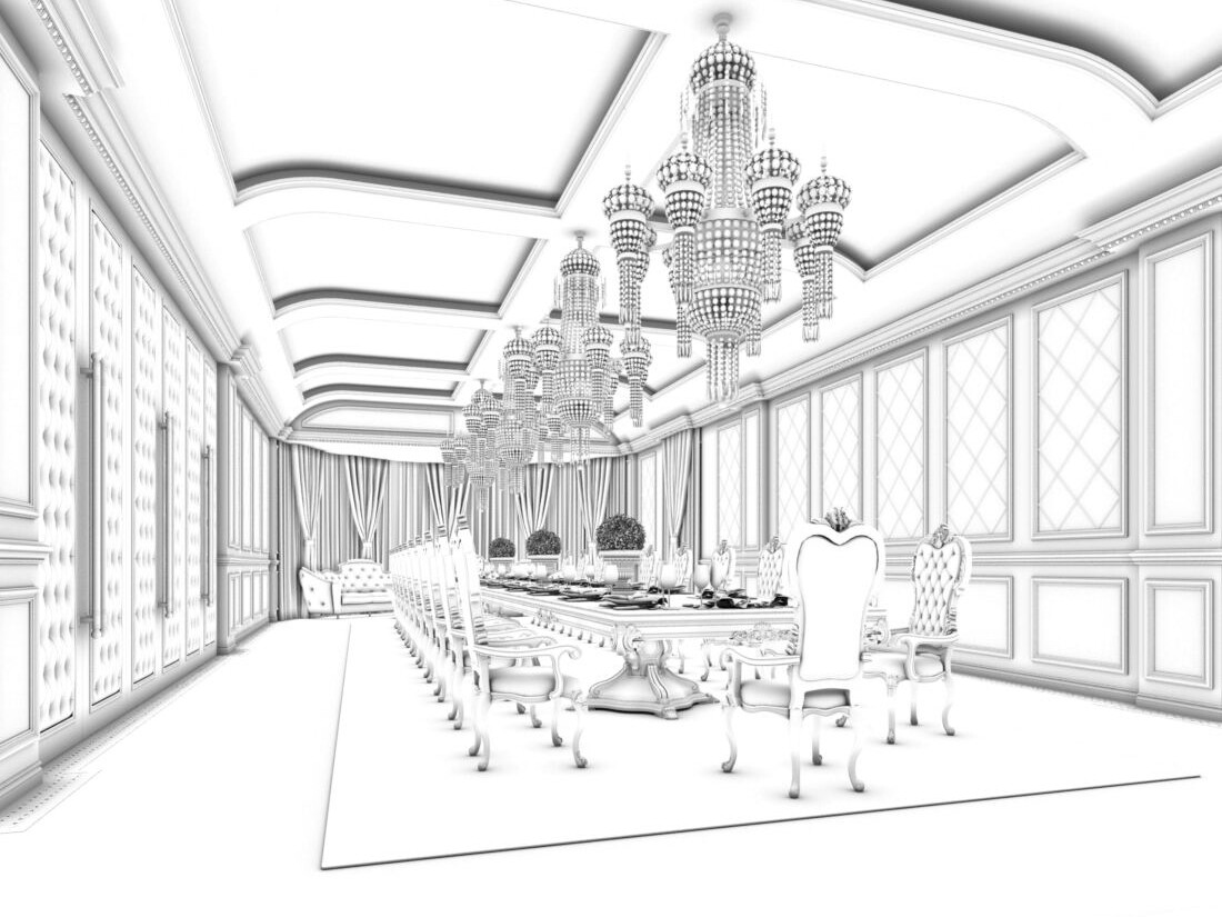 ArtStation - luxury large hotel restaurant 14 | Resources