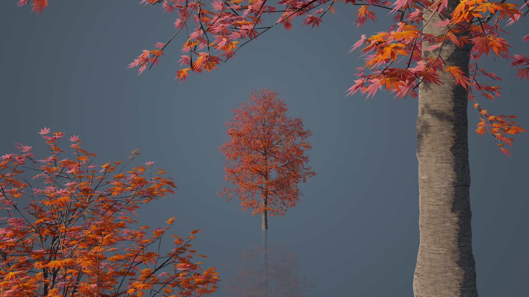 ArtStation - Red Maple Trees | Game Assets
