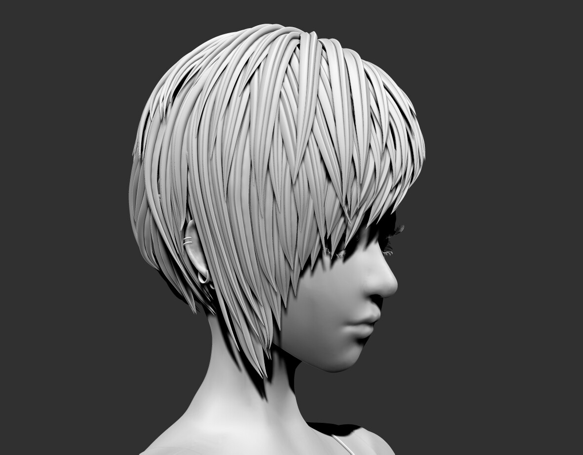 ArtStation - Cyberpunk Hair | Resources