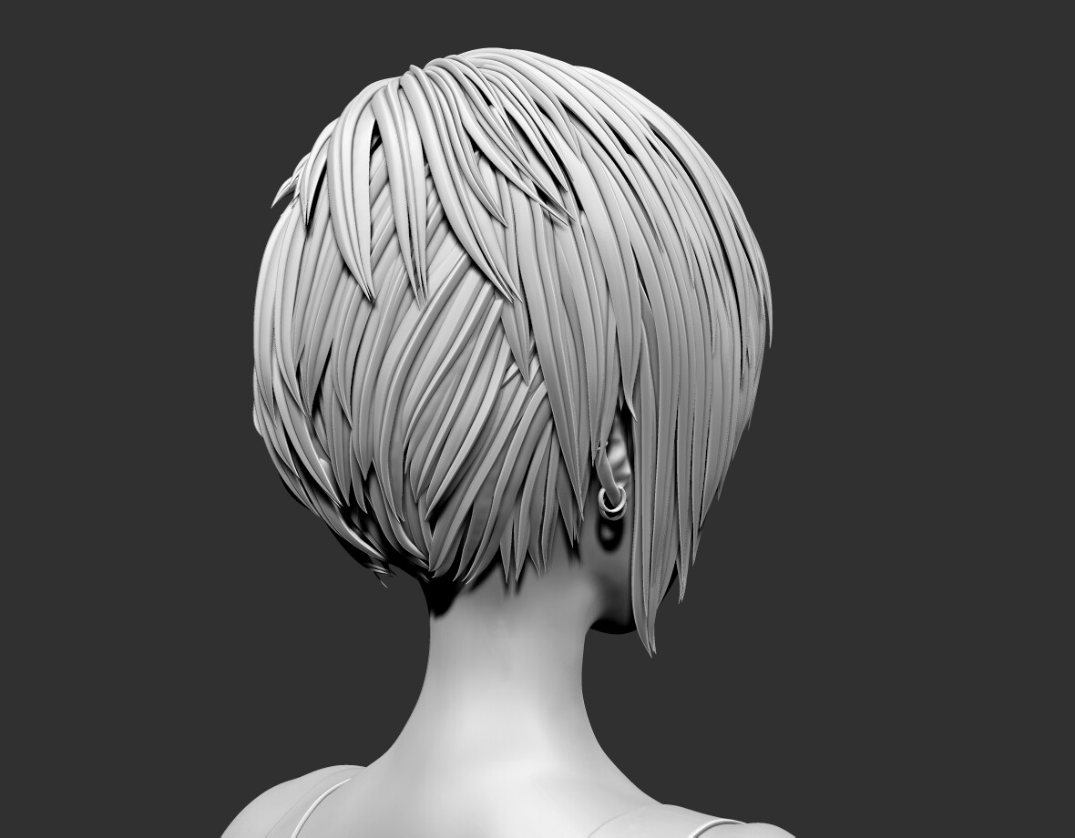 ArtStation - Cyberpunk Hair | Resources