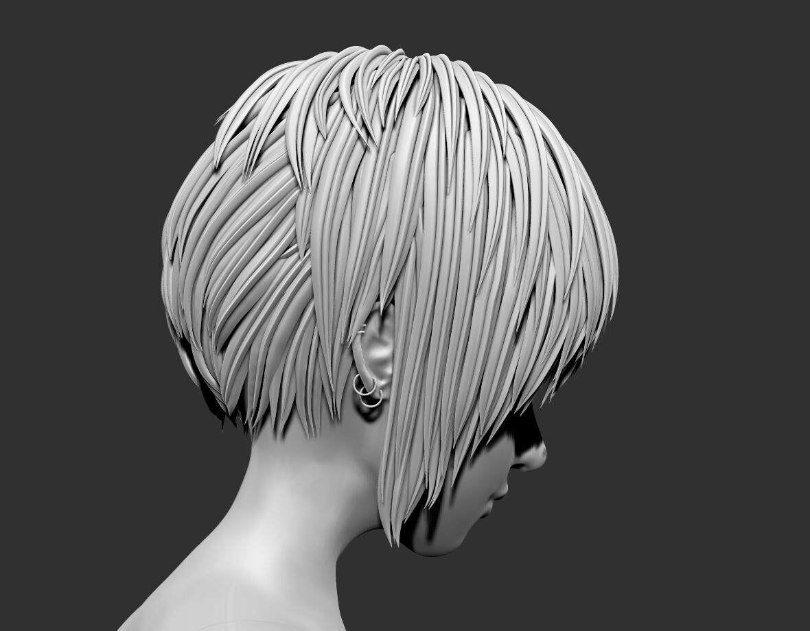 ArtStation - Cyberpunk Hair | Resources