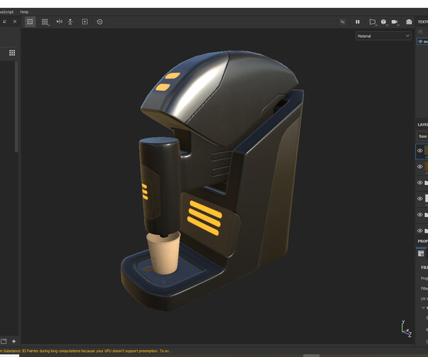 ArtStation - Sci Fi Coffee Machine Game Ready | Game Assets