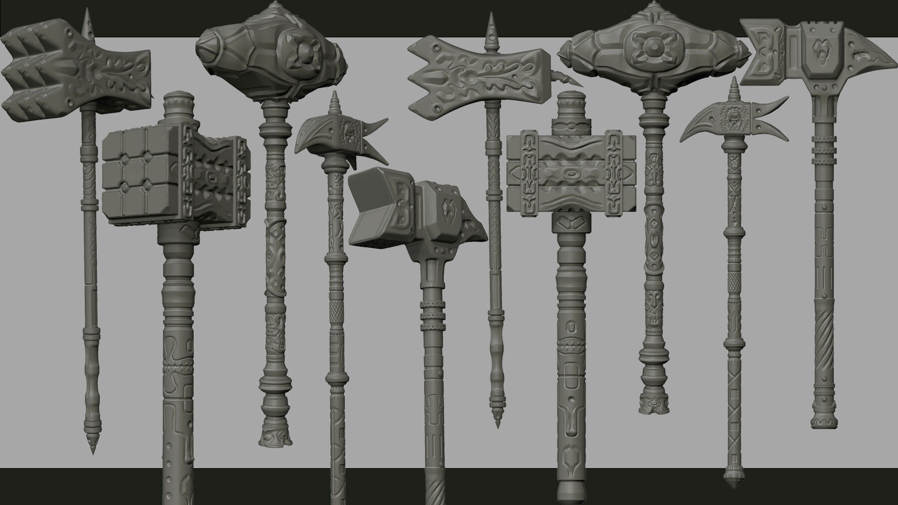 ArtStation - 20 high detail hammers vol1 | Brushes