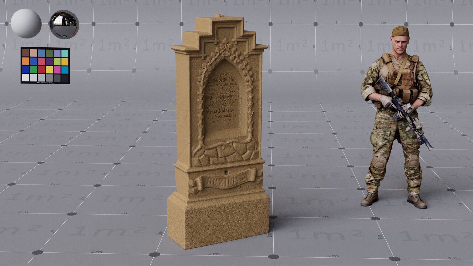 ArtStation - Graveyard Tombstone Frame - high quality, render ready ...