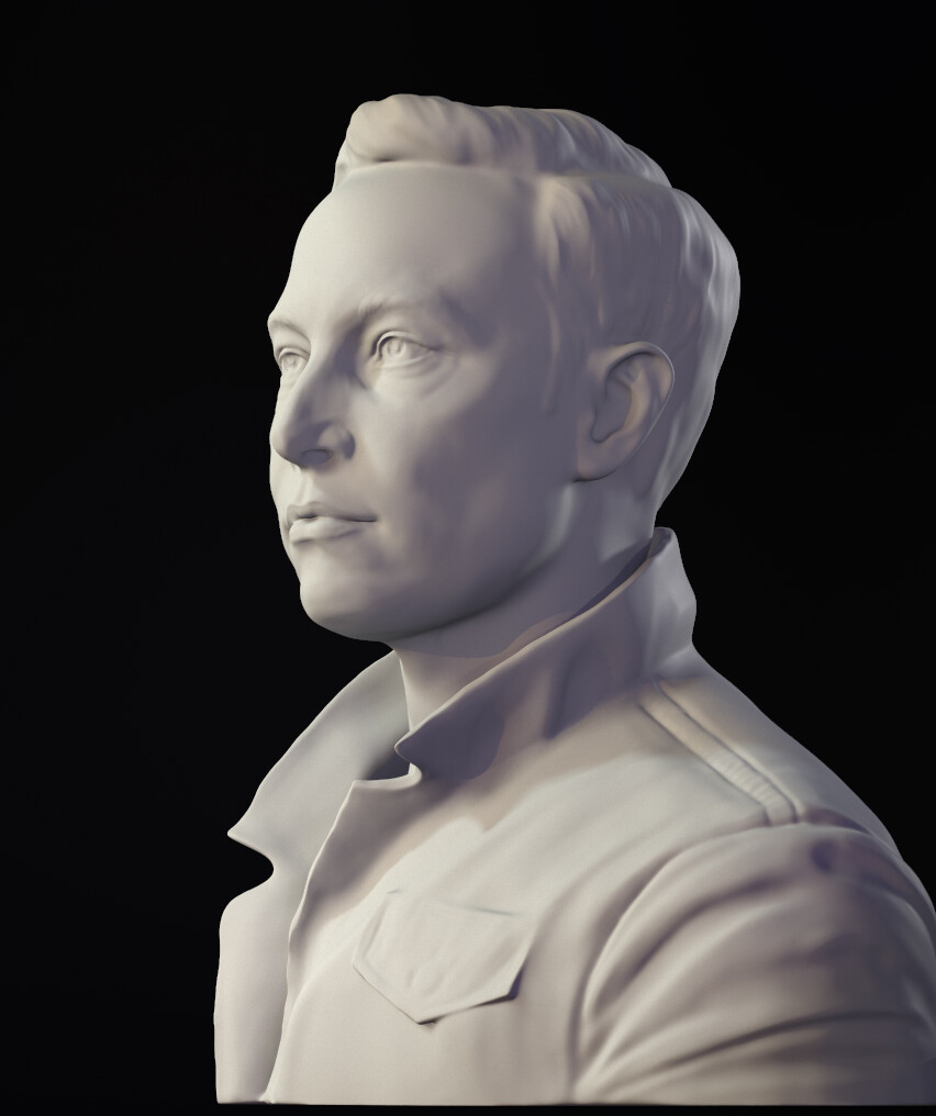 ArtStation - Elon Mask. Portrait for printing. | Resources
