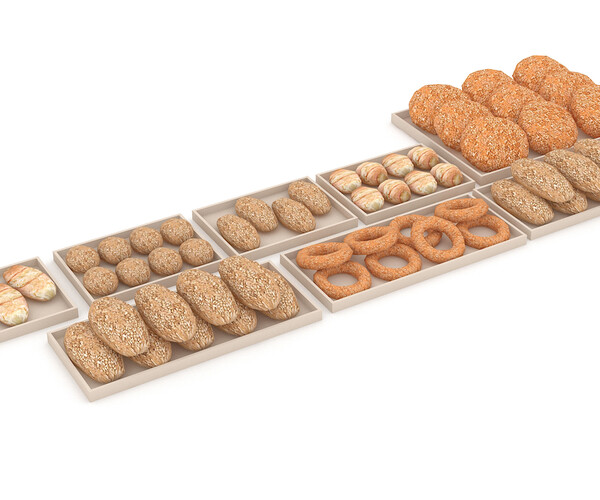 ArtStation - 3d bread types 3D | Game Assets