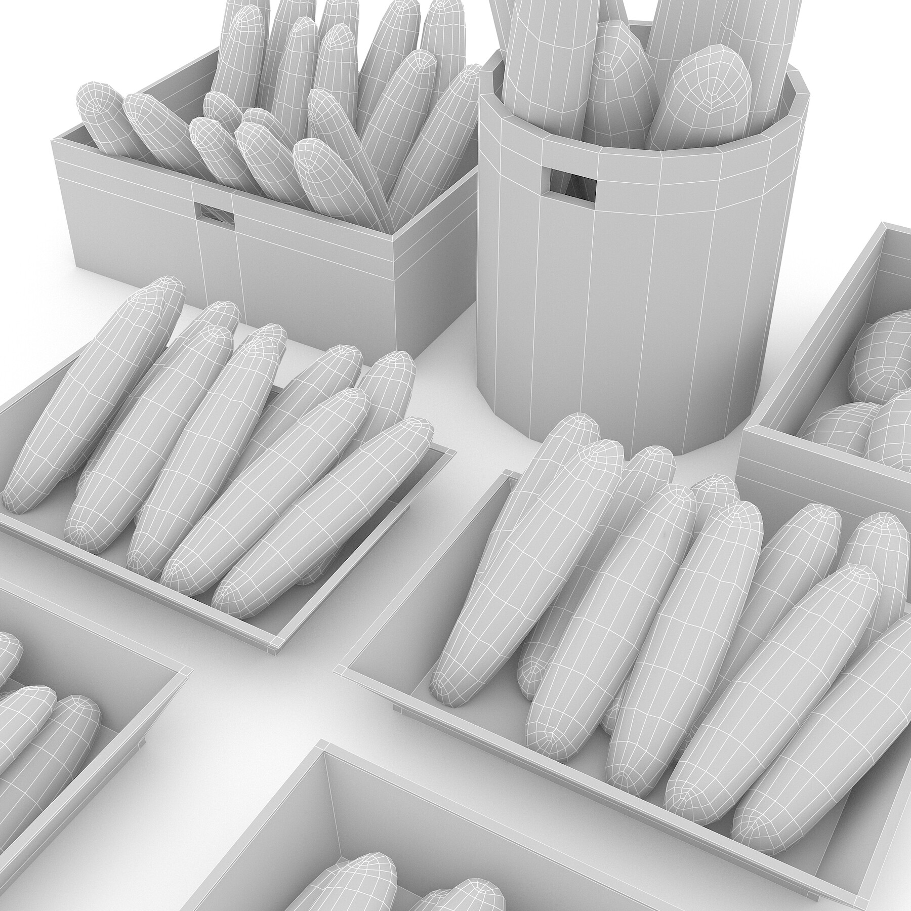 ArtStation - 3d bread types 02 model | Game Assets