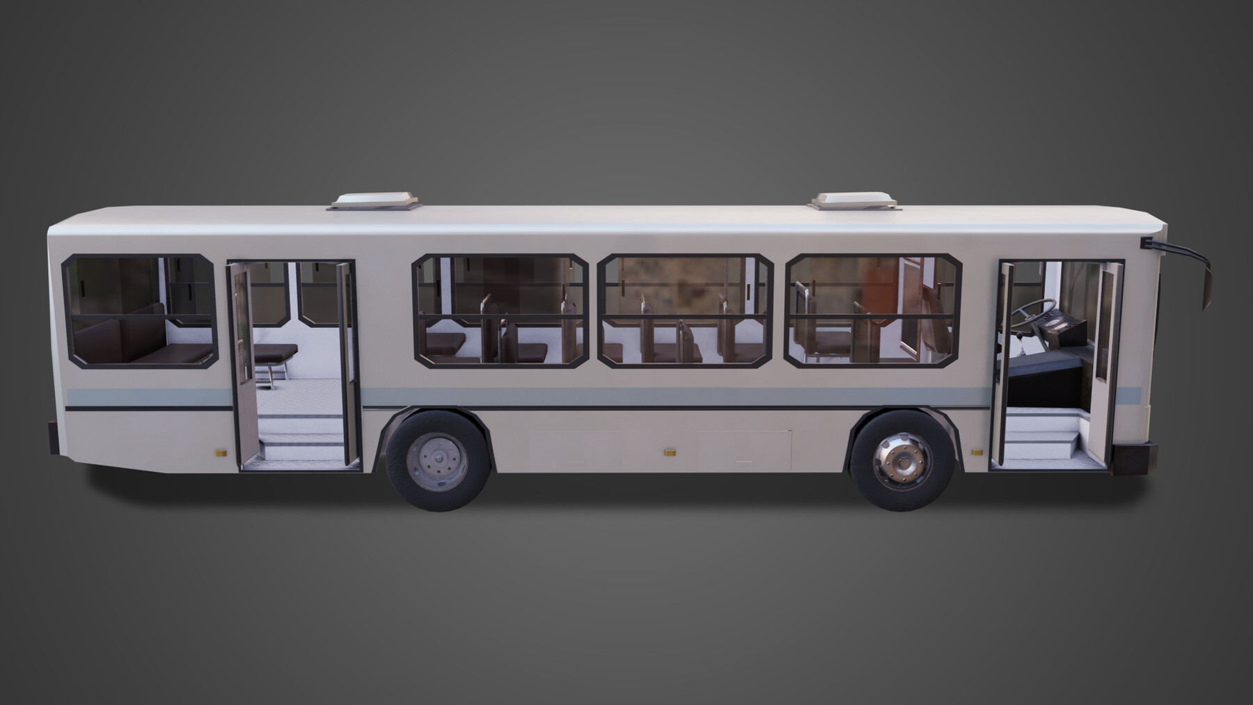ArtStation - Bus - Low poly | Game Assets