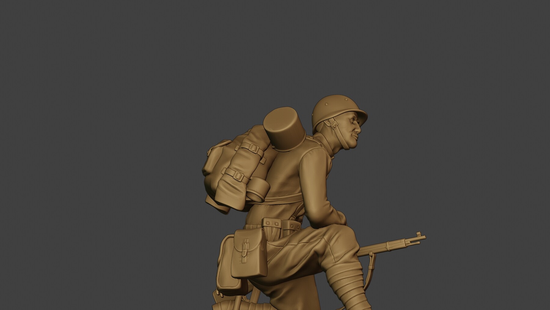 ArtStation - Russian soldier ww2 Crouch R1 | Resources