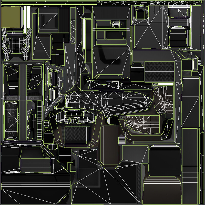 ArtStation - American school mid bus | Game Assets