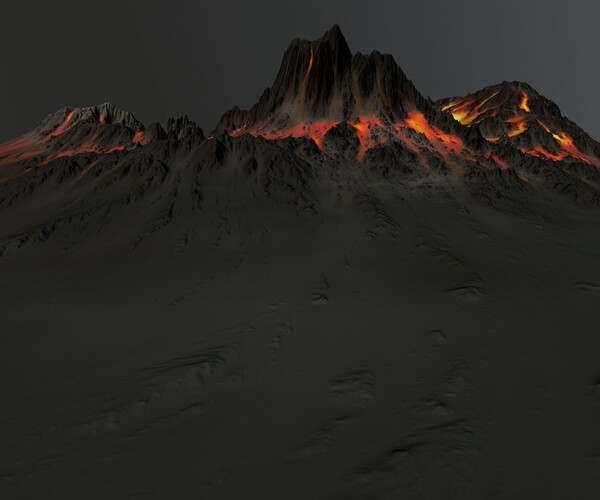 ArtStation - Volcano Terrain | Game Assets