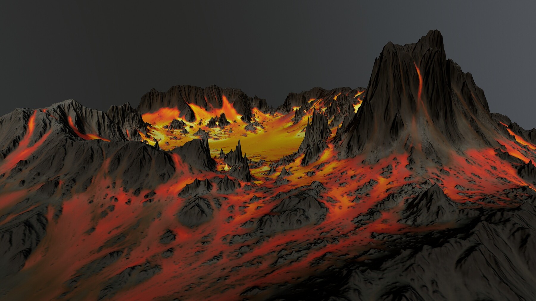 ArtStation - Volcano Terrain | Game Assets